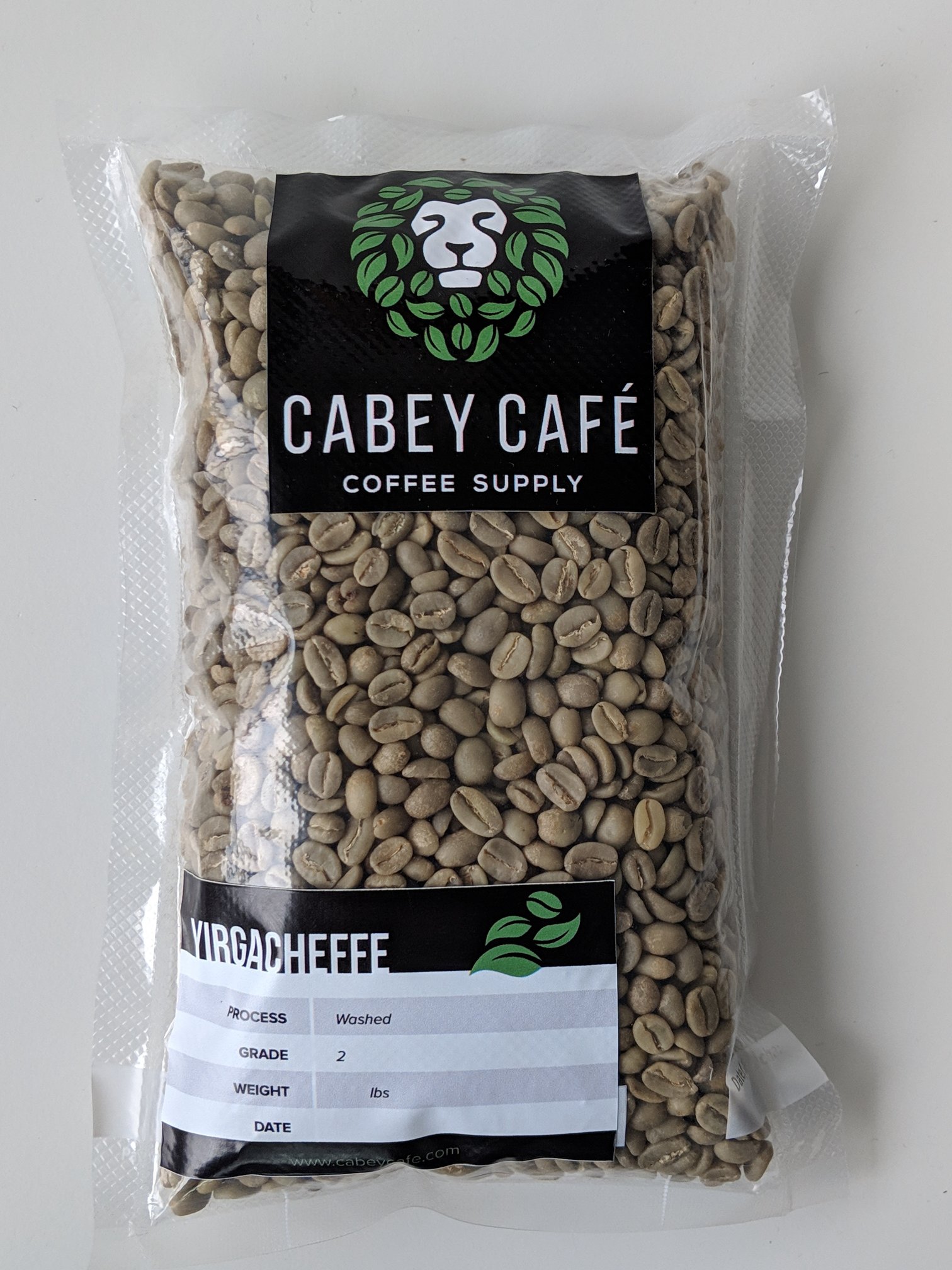 Ethiopian Green Coffee Beans - Wholesale and Retail - Cabey Café